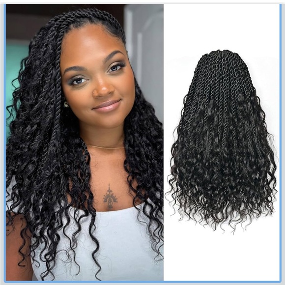 Hair | Boho Island Twist Human Hair Curls 2 Inch 8 Packs Human Hair ...